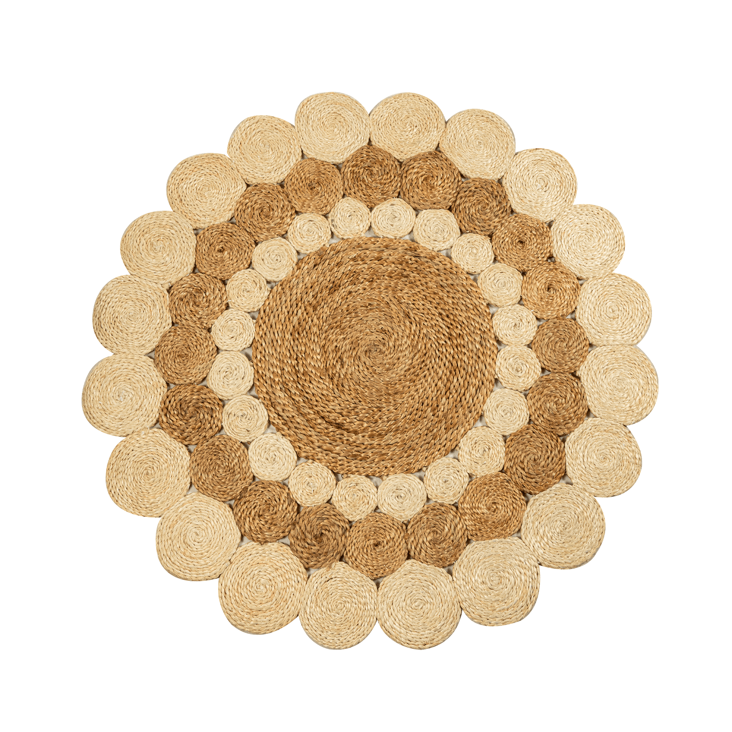 Two Tone Round Jute Mat - Walmart.com