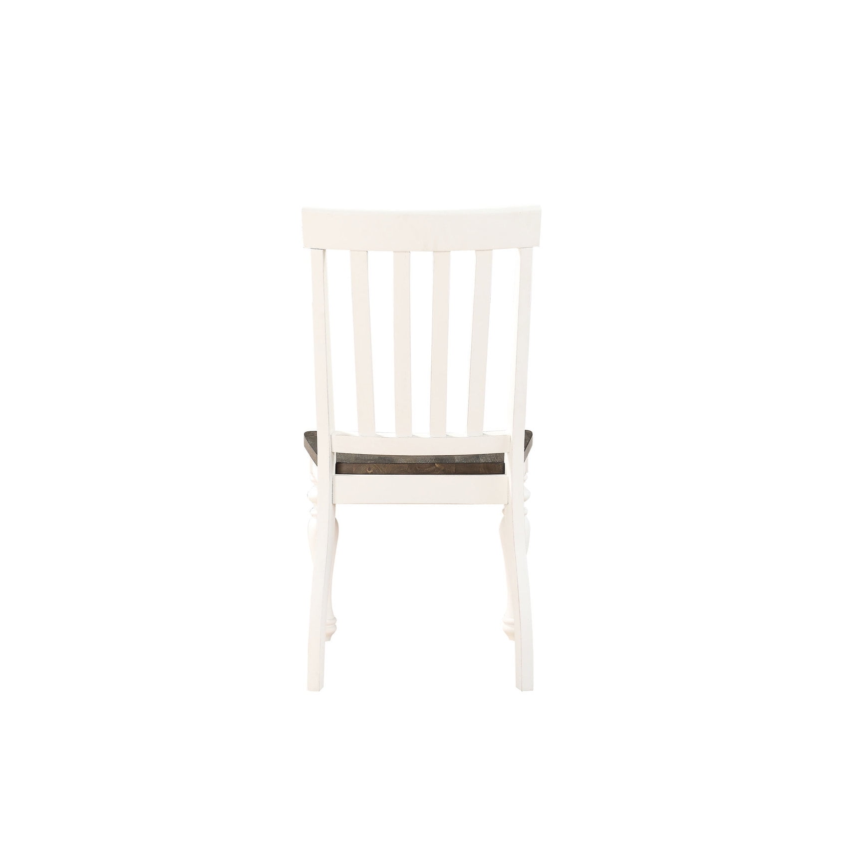 Two-Tone Side Chair Set (2) with Schoolhouse Look | Wall Saver Back ...