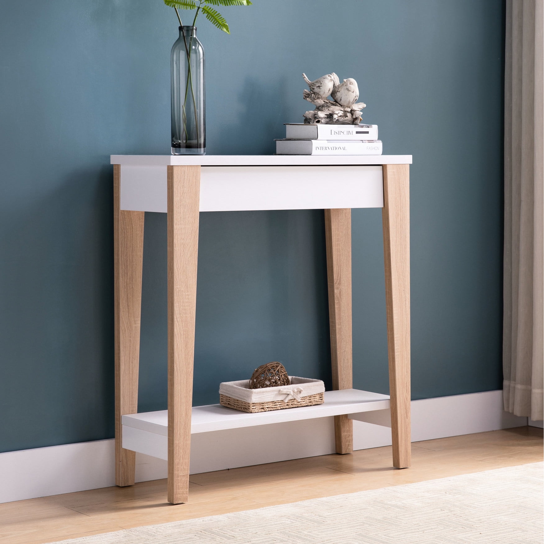 Two - Toned Console Table | Enhances Hallway Aesthetics | Particle ...