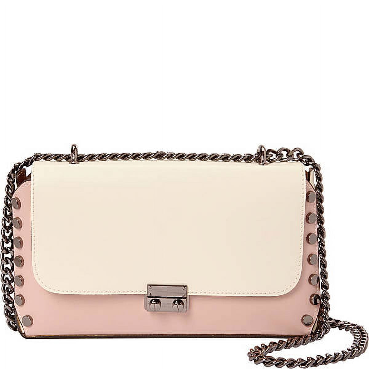 Two-Toned Studded Shoulder Bag by SHARO - Walmart.com