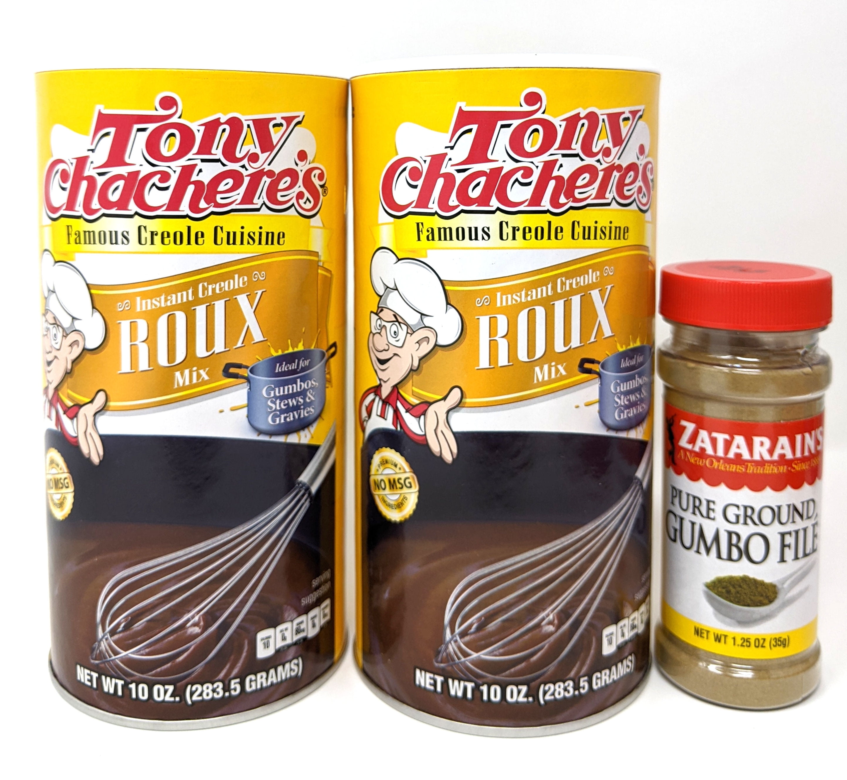 Two Tony Chachere’s 10-ounce Roux Mix For Gumbo MYGORP Bundle with a 1. ...