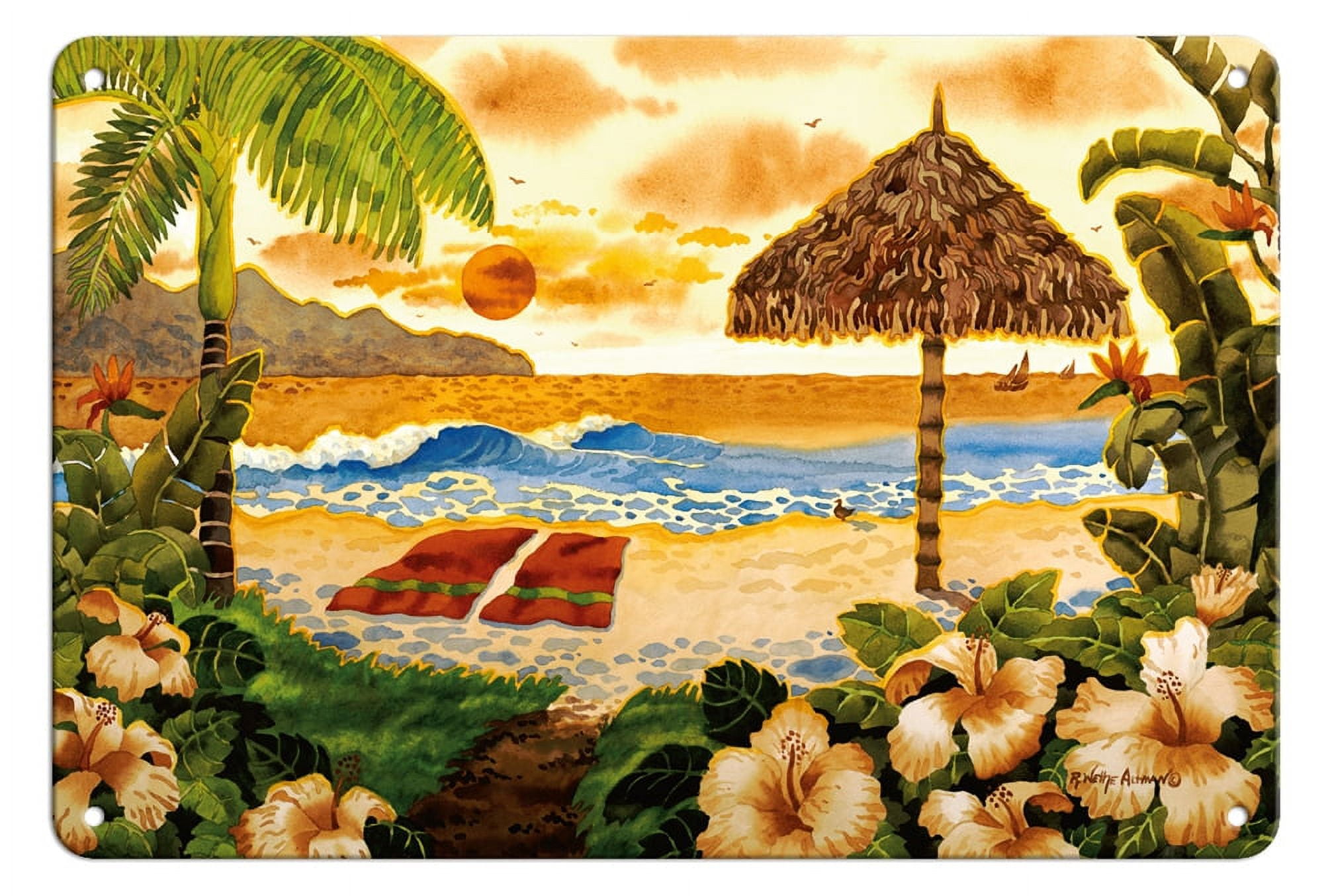 Two Towels - Beach Ocean View - Hawaii - Hawaiian Islands - From an ...