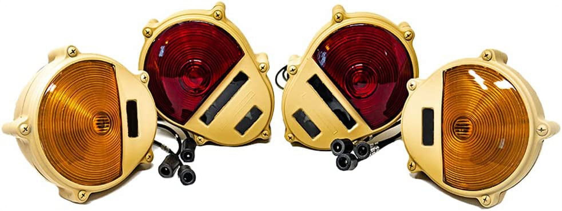 Two Turn Signals And Two Tail Lights, Tan Housing, fits Military Humvee ...
