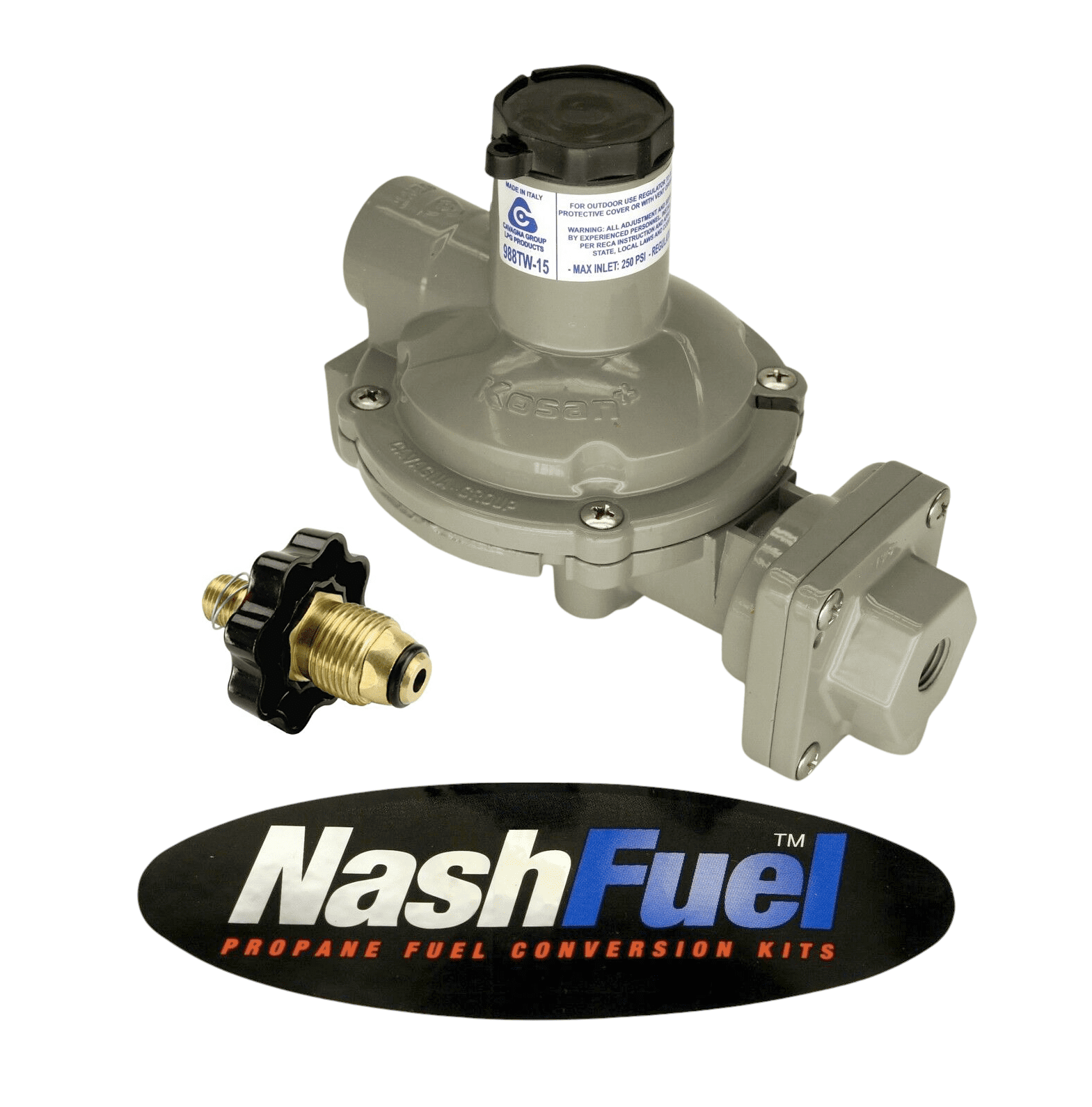 Two Twin 2 Stage Regulator 988TW-15 ME1654 POL tank Connection Propane ...