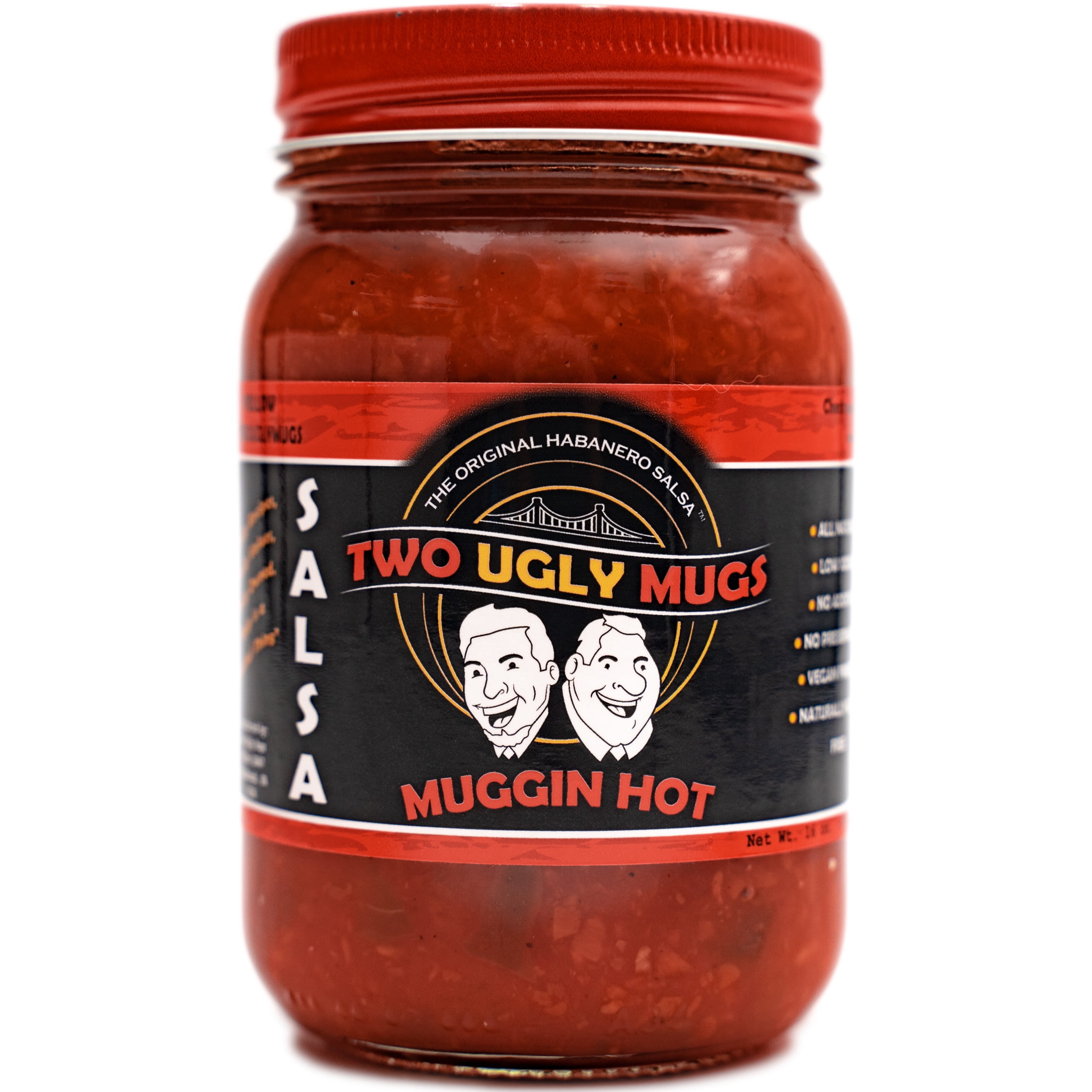 Two Ugly Mugs Salsa Muggin Hot Habanero Salsa, 16 oz - Walmart.com