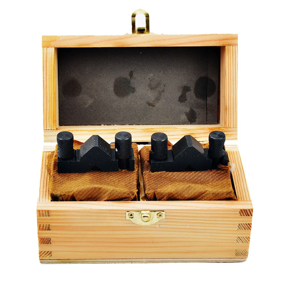 Two V-block grounding pairs with clamp set precision matching precision ...