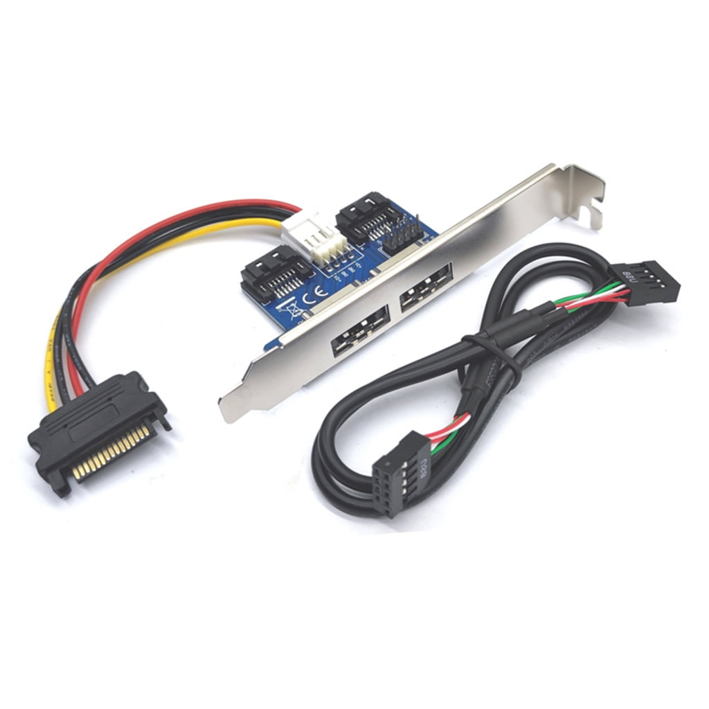 Two Voltages SATAs to Power Over ESATA Interfaces Card, Connectors ...