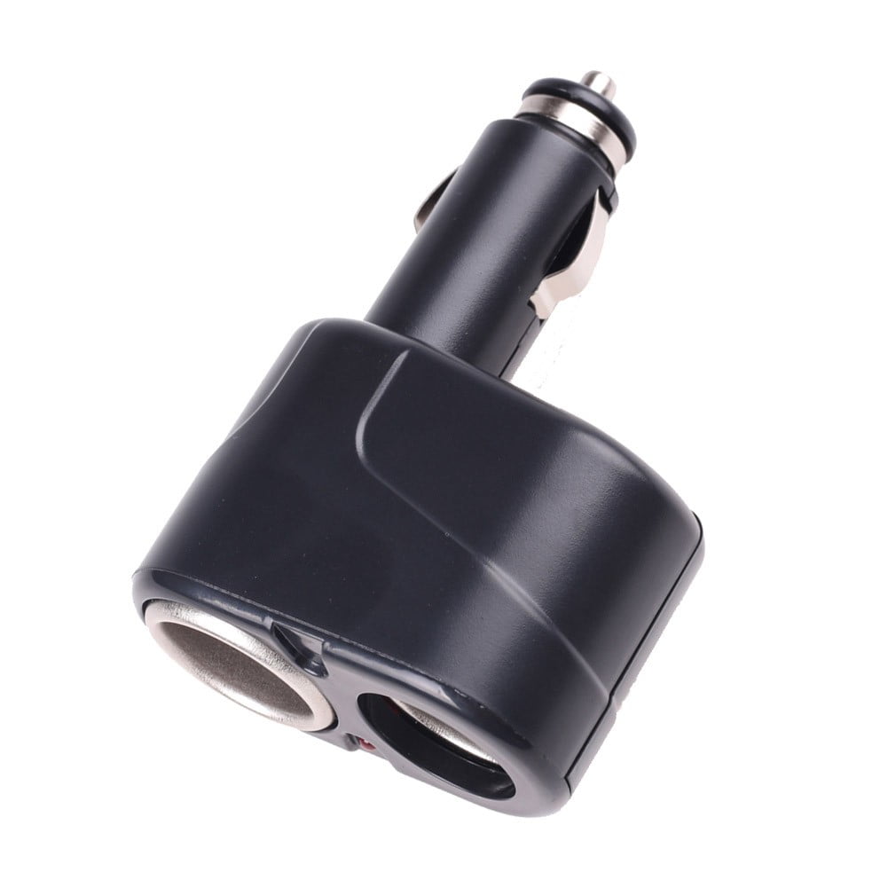 Two-Way Car Socket Adapter Splitter Charger Dual Ports Plug - Walmart.com