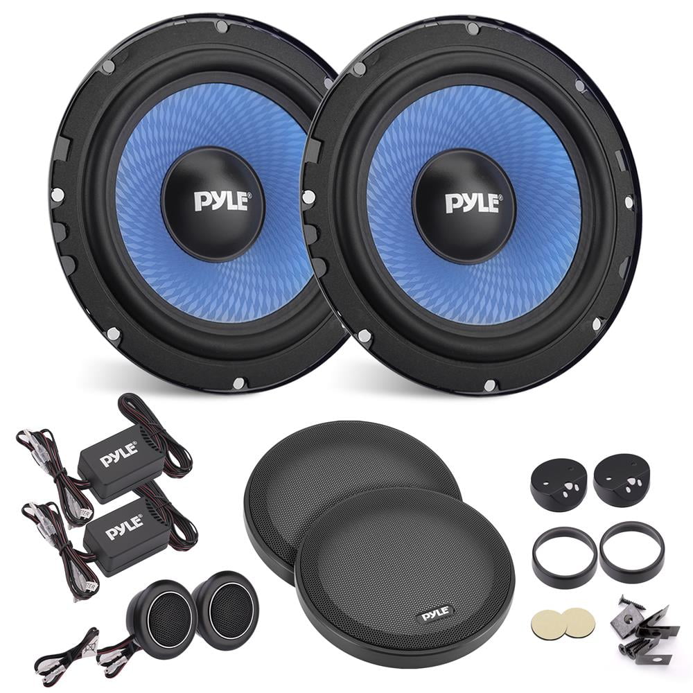 Two-Way Component Speaker System - One Pair 6.5'' Two-Way Component Kit ...