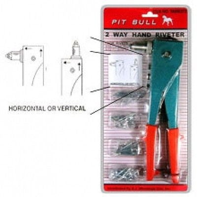 Two Way Hand Pop Riveter Gun Rivet Riveting Tool Kit - Walmart.com