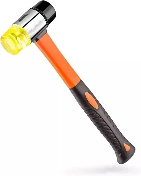 Two Way Mallet Soft Plastic 35Mm Hammer Head Fiberglass Handle ...