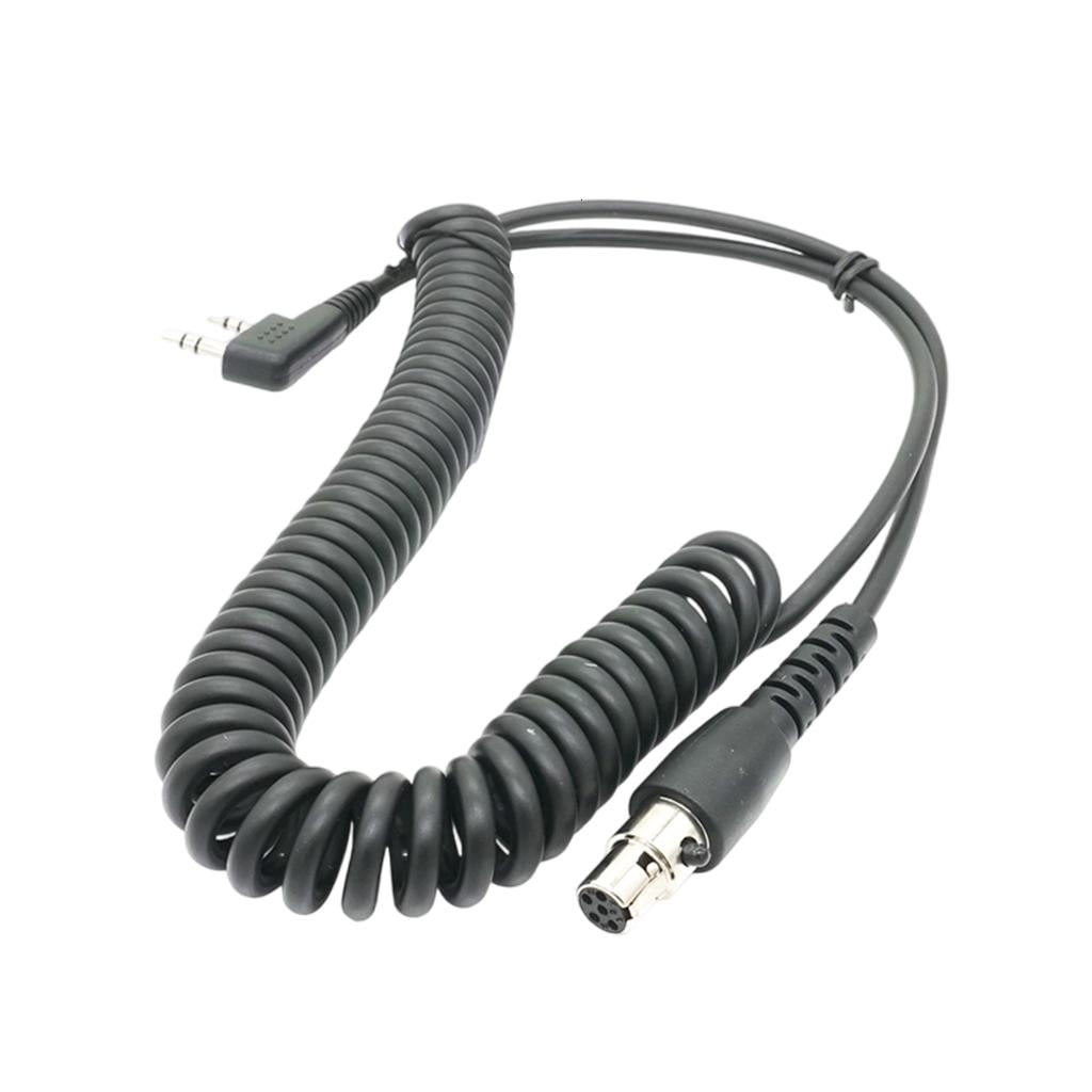 Two Way Radio Coil Cord Cable 2 Pin To 5 Pin Coil Cable for Radios ...
