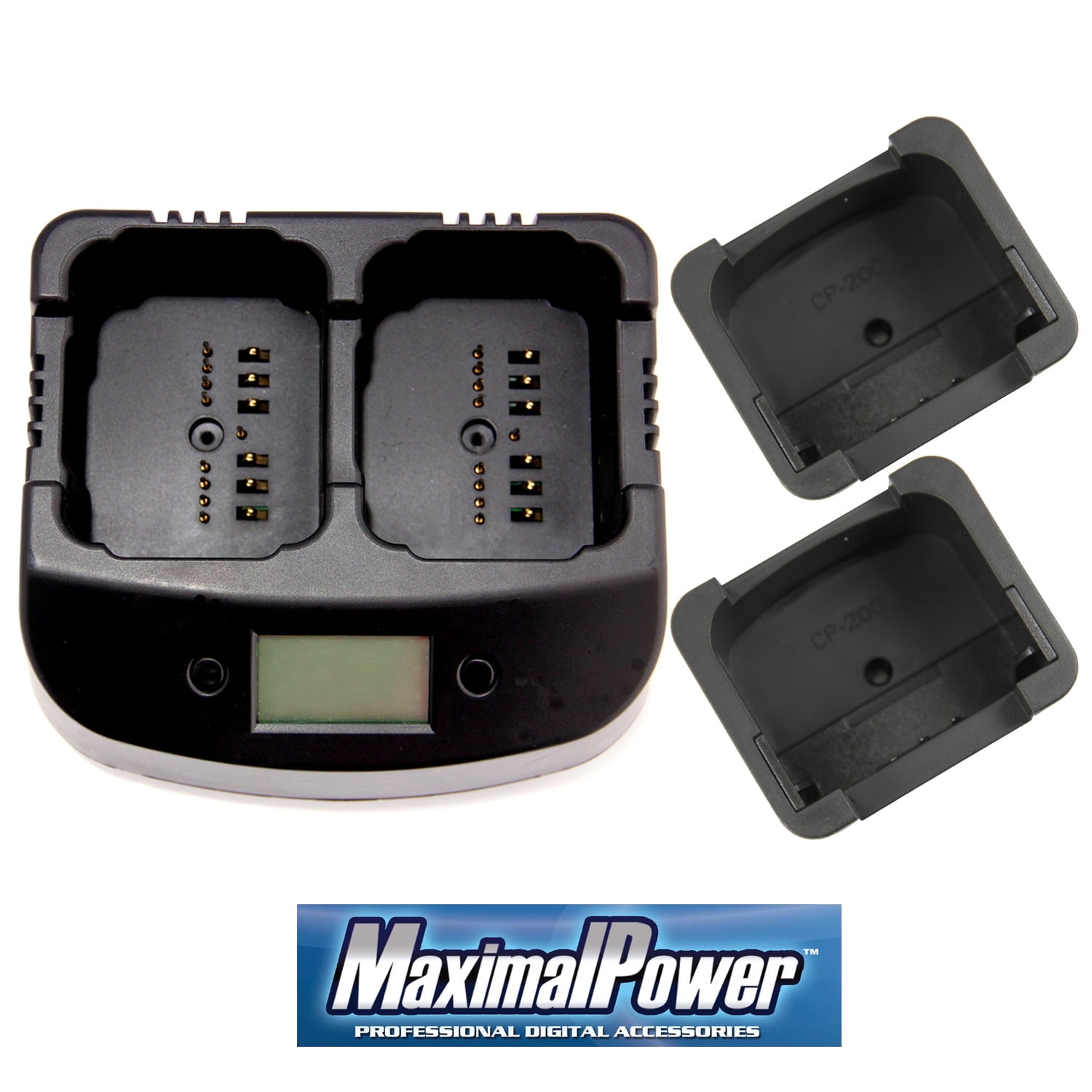 Two-Way Radio Dual Battery Charger 1 Pack for Motorola Radios | CP200D ...