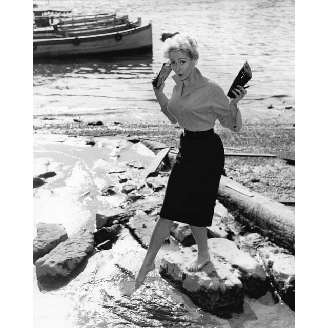 Two Way Stretch Liz Fraser Cool Pose Dipping Toe In Water 24x36 Classic ...