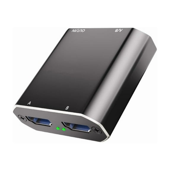 Two Way Video Switcher Splitter 4K60Hz Bi Directional 2 Port Display ...