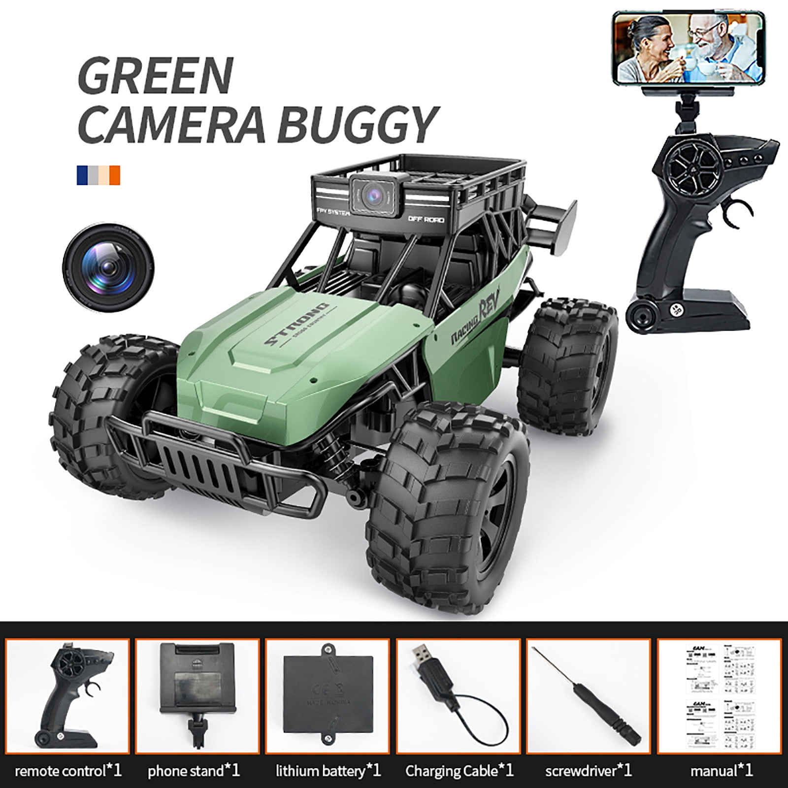 Two-Way Voice Intercom Remote Control Car Hd Real- Screen Off-Road Toy ...