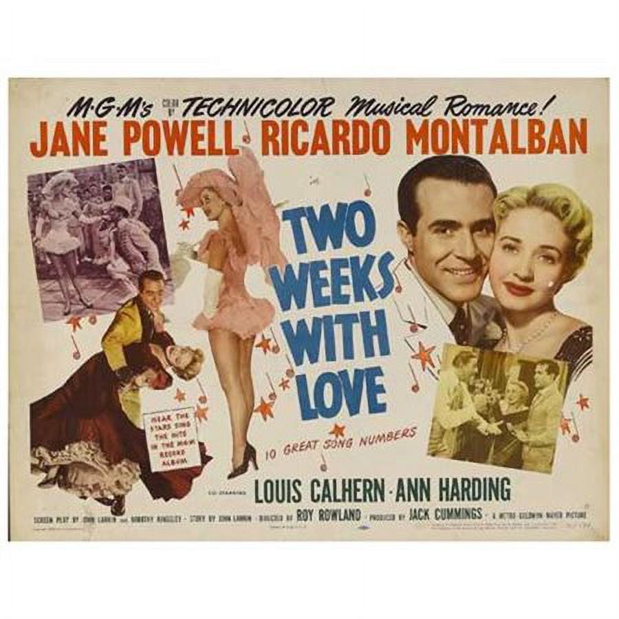Two Weeks with Love - movie POSTER (Style A) (11" x 14") (1950 ...