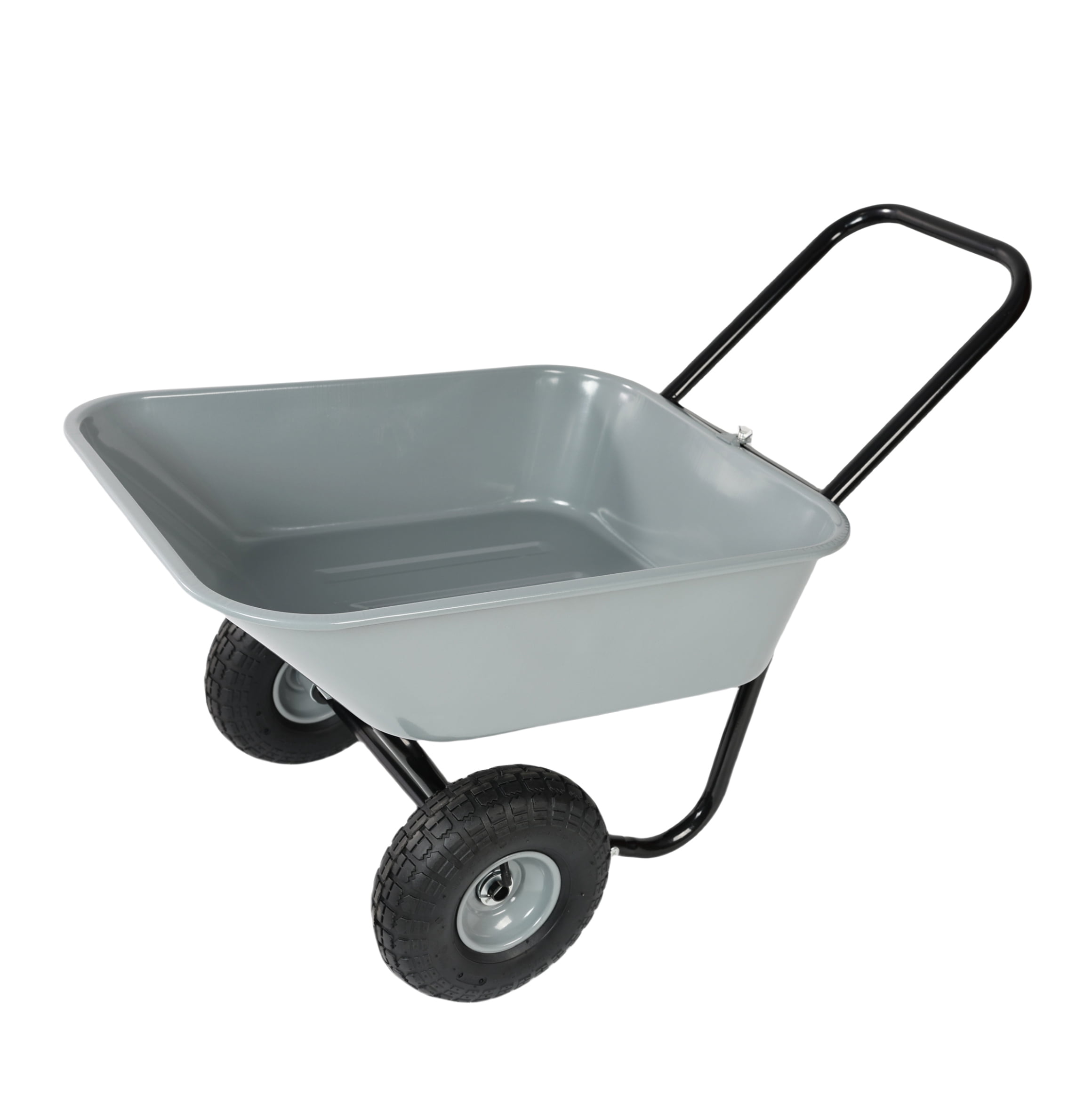 Two-Wheeled Garden Cart - 35L Heavy Duty Utility Cart with 10-Inch ...