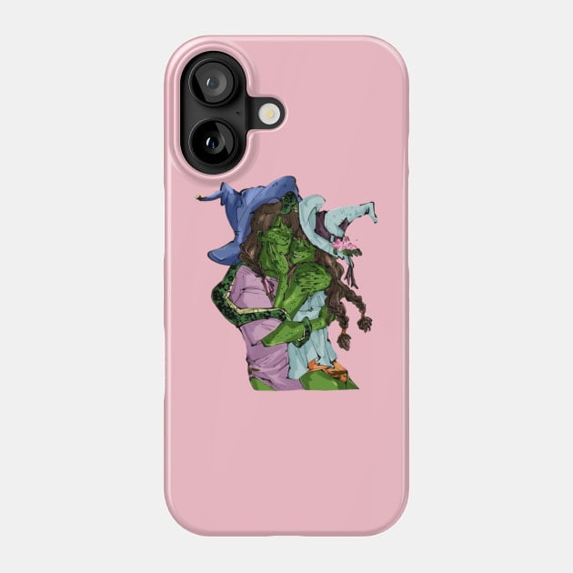 Two Witches Hugging creepy Halloween Coven Art Tough Case for iPhone 11 ...