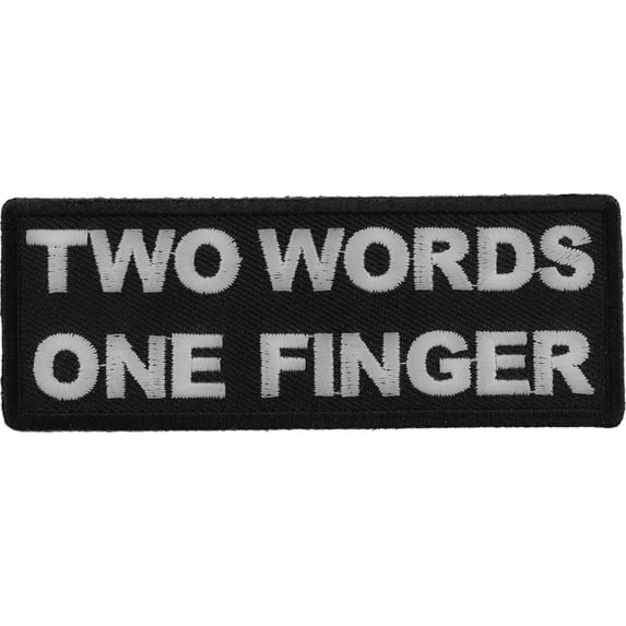 Two Words One Finger Patch - Walmart.com