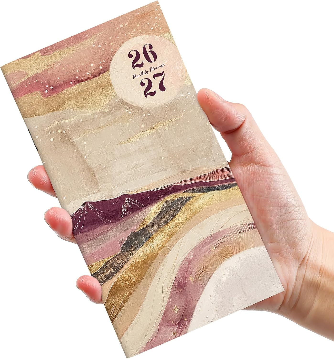 Two Year Pocket Calendar 2026-2027 - 6.5"x3.5" Small Monthly Planner ...