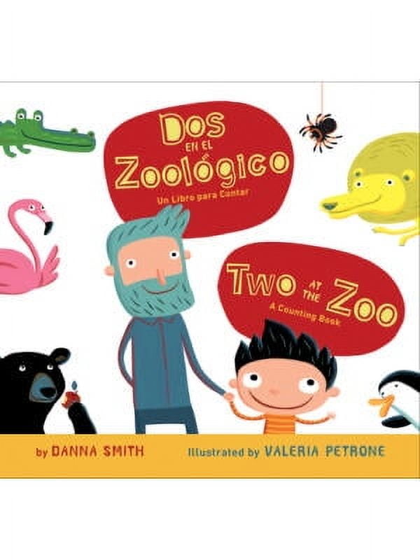 Two at the Zoo/DOS En El Zoologico Board Book: Bilingual English ...