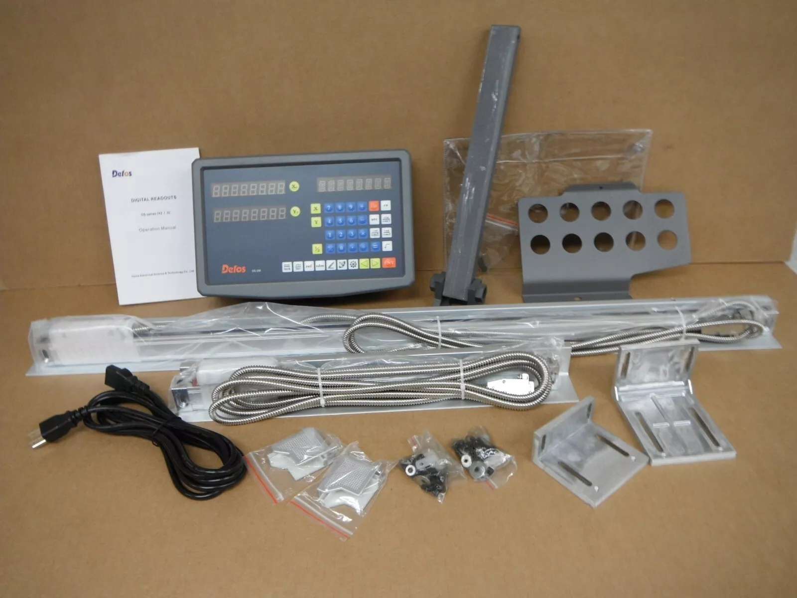 Two axis DIGITAL READOUT for 9"x 42" milling machine DRO kit GLASS ...