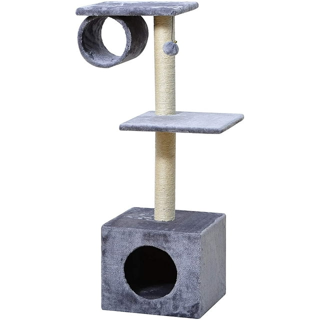 Two by Two Aspen 3-Level Cat Tower and Playground - Walmart.com
