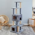 Two by Two Honeycrisp 67-inch Cat Tower and Playground - Walmart.com