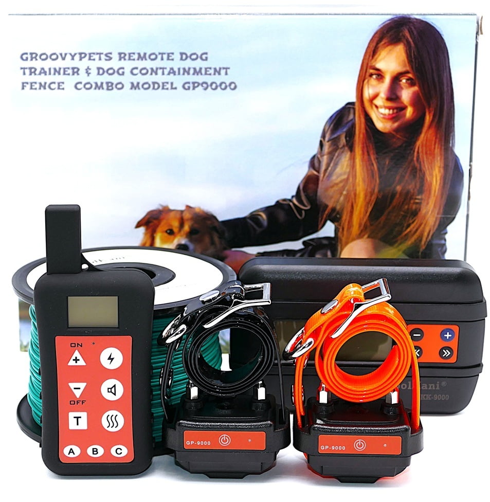 Two-dog Set: Remote Dog Training Shock Collar & Underground/ In-ground ...