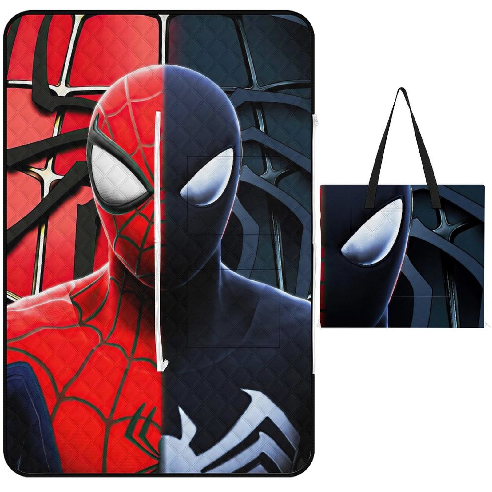 Two-faced Spider-Man Extra Large Picnic Blanket Waterproof,59"x 39 ...