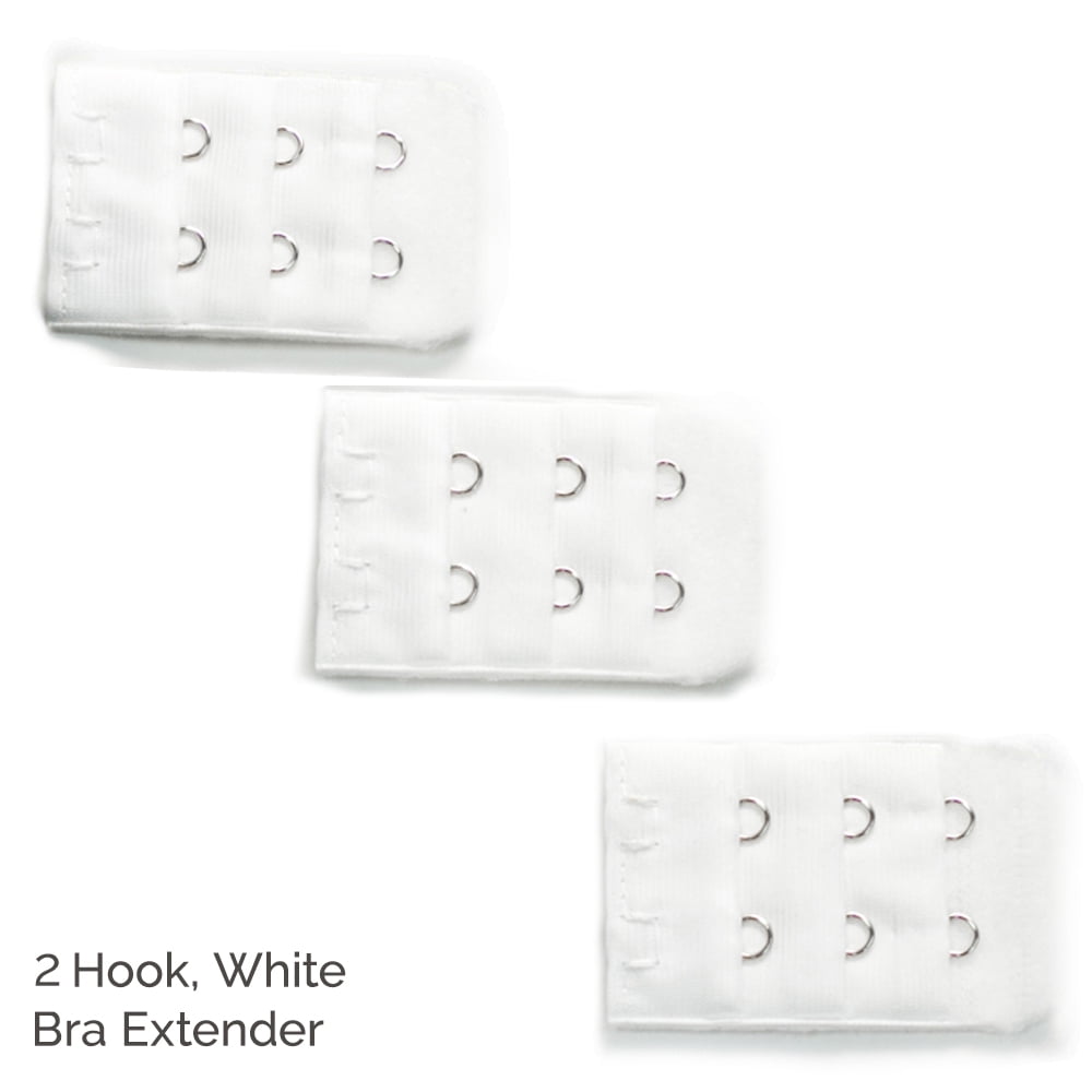 Two-hook Bra Extender 3-pack - white - Walmart.com