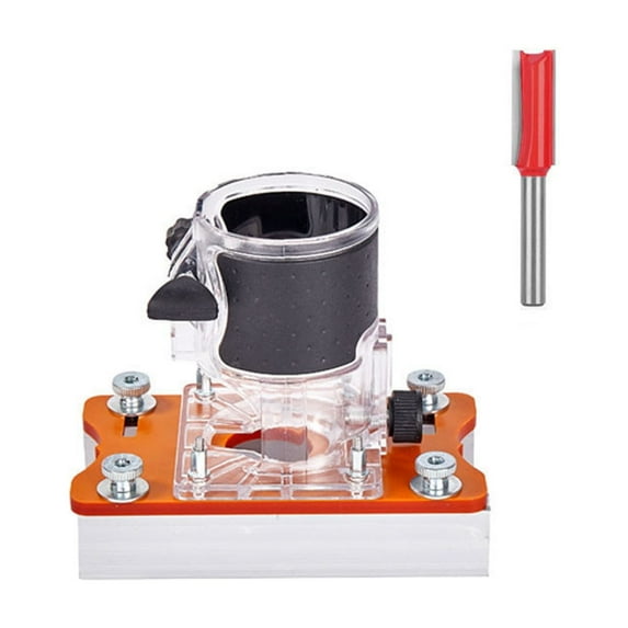 Two-in-One Woodworking Trimming Jig, Slot Positioning Aid Bracket Guide ...