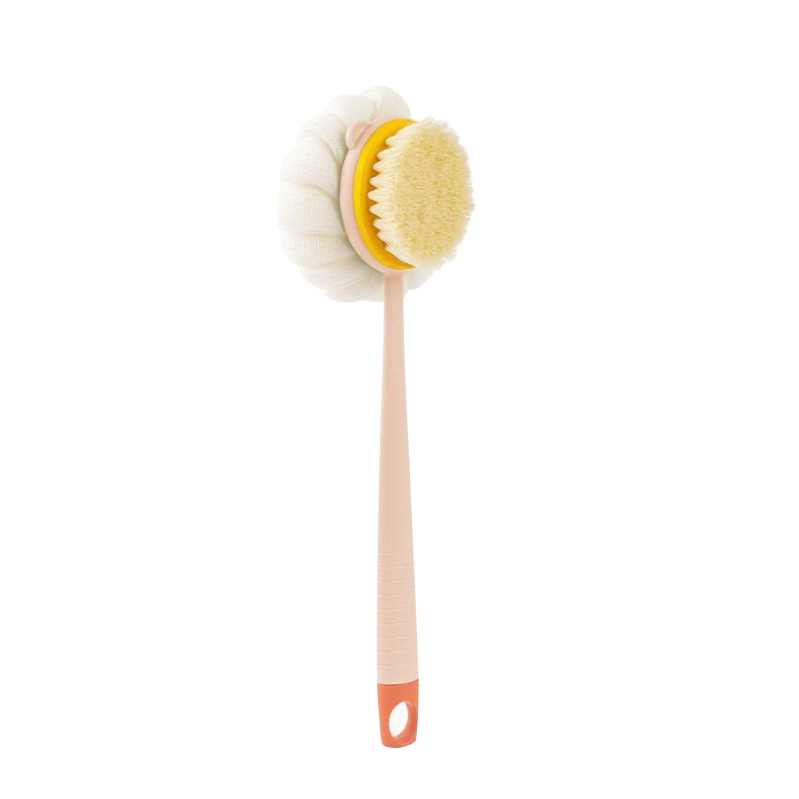 Two-in-one Double-sided Bath Brush With Bristles And Loofah, Long ...