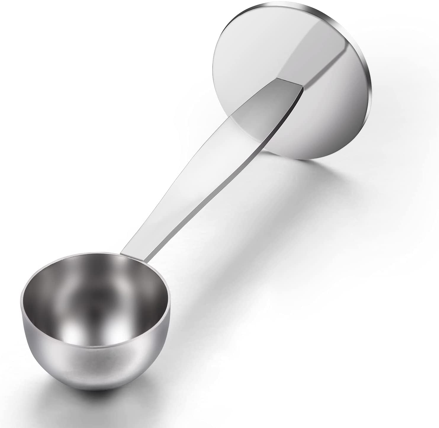 Two-in-one stainless steel coffee spoon tamper dual-purpose coffee ...