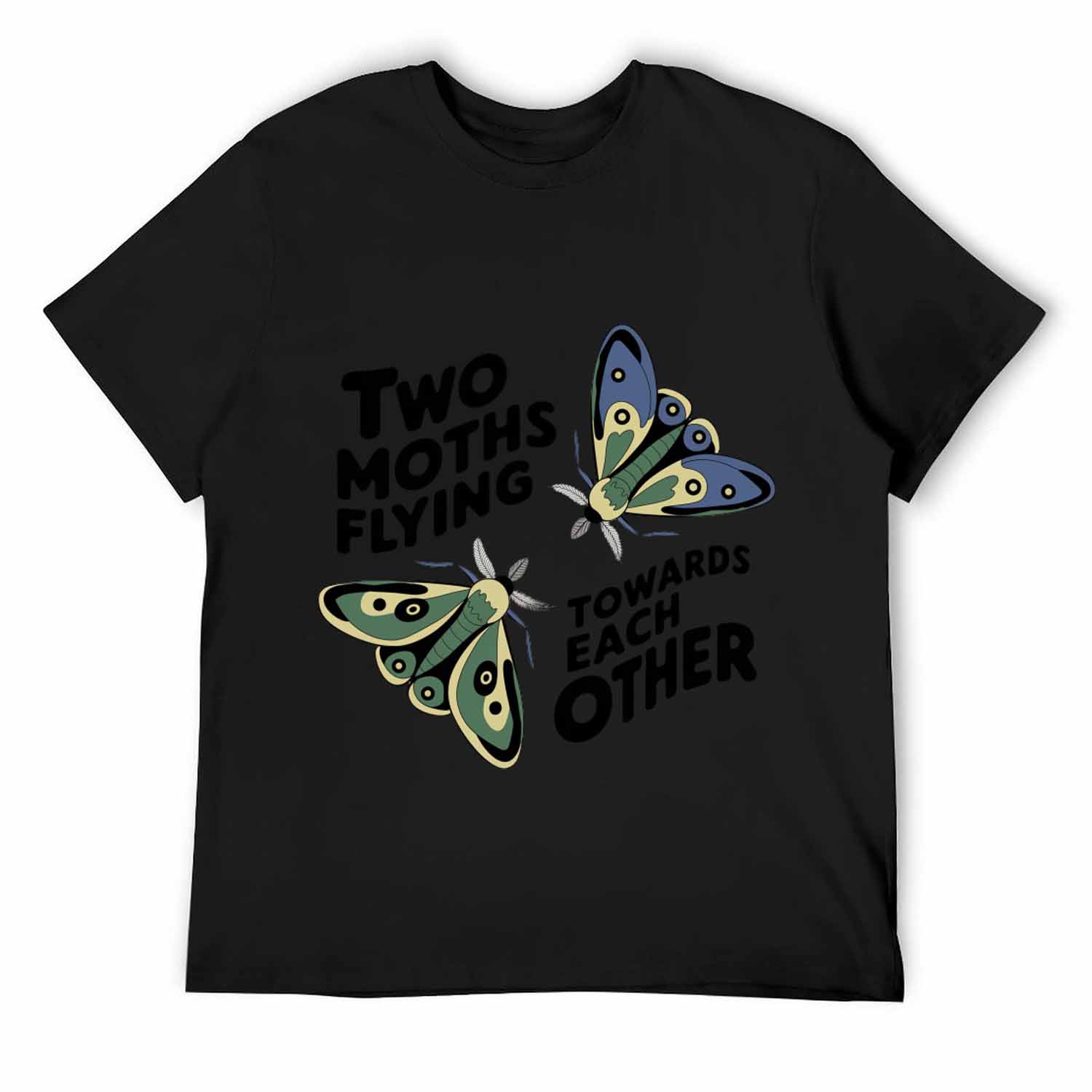 Two moths flying towards each other.t shirt design bee Kindness Be Kind Groovy Mental Health ...
