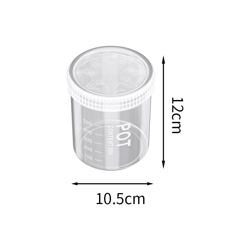 Two-pack Food-grade Sealed Jar Set, Transparent Plastic Storage Jar ...