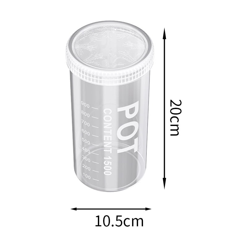 Two-pack Food-grade Sealed Jar Set, Transparent Plastic Storage Jar ...