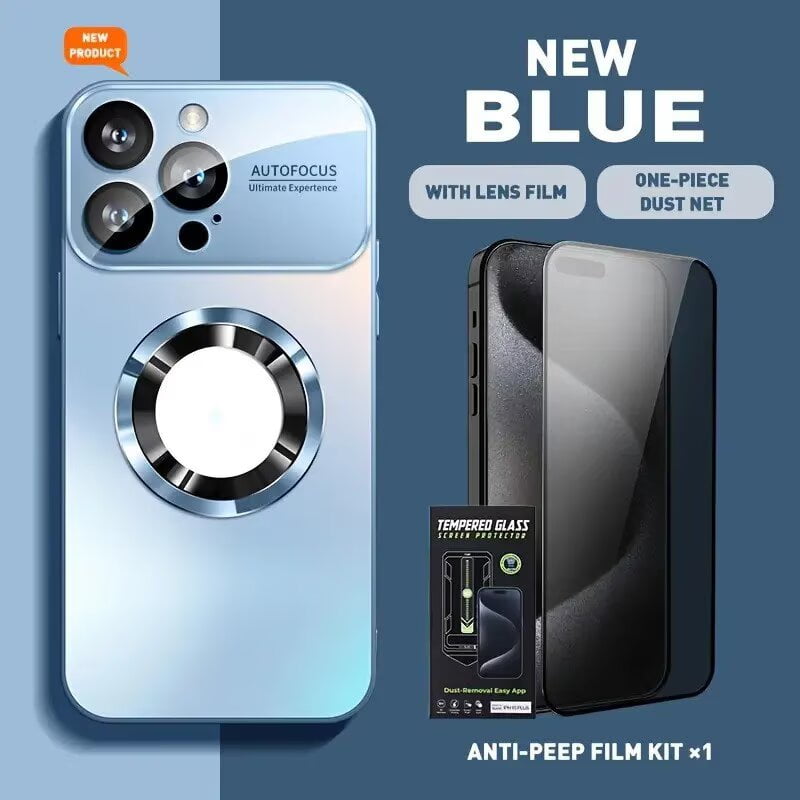 Two-pack of new titanium phone cases including privacy film, compatible ...