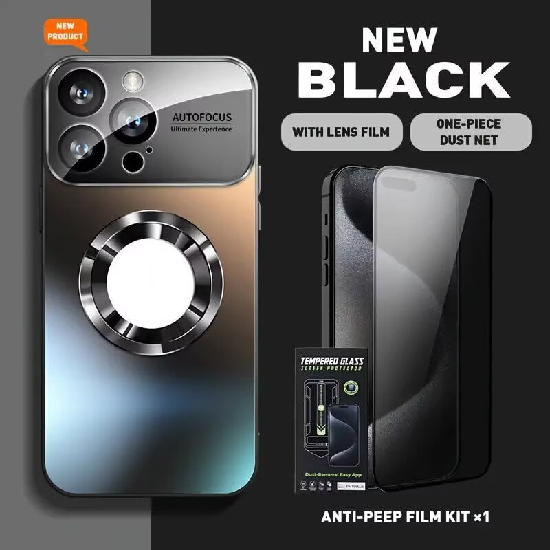 Two-pack of new titanium phone cases including privacy film, compatible ...