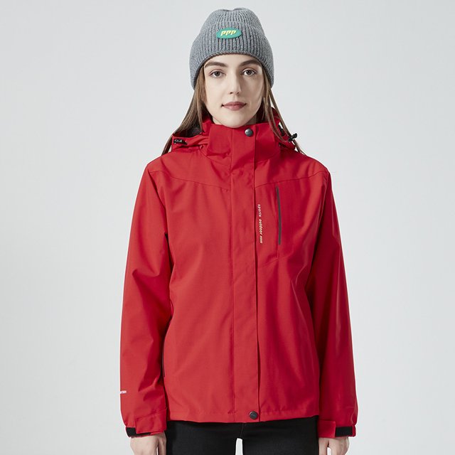 Two-piece jacket men's outdoor three-in-one removable liner anti-cold ...