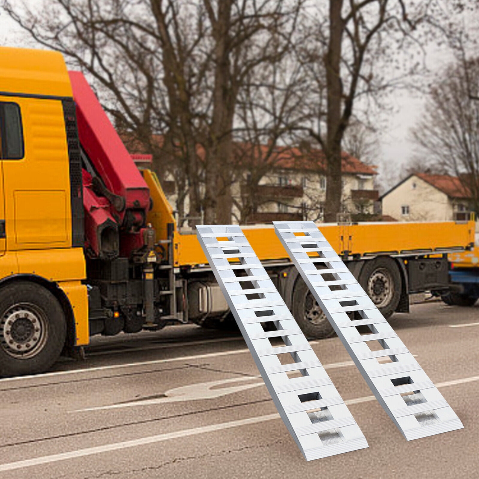 Two-piece set Truck Car Auto Trailer Ramps, 2pcs Aluminum Trailer Ramps ...