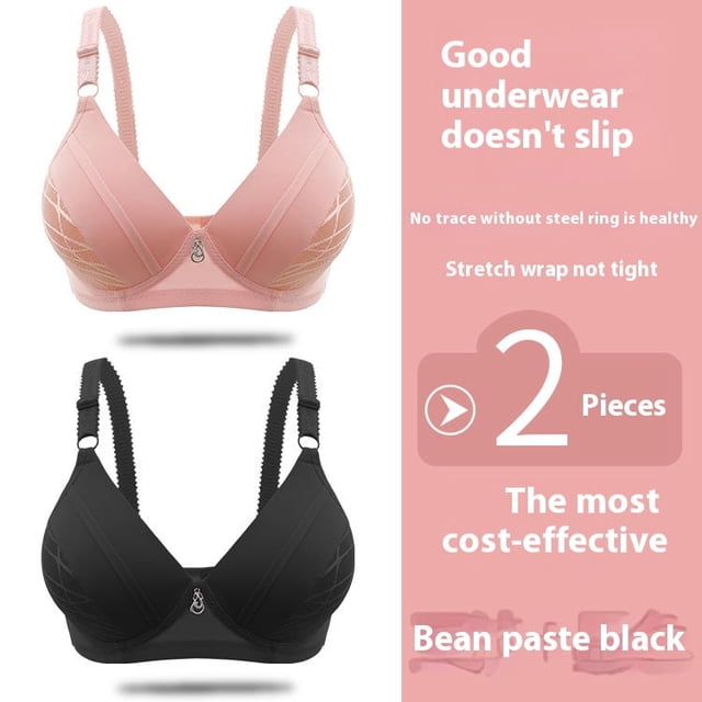 Two piece set without steel rims, large size, thin and sexy women's ...