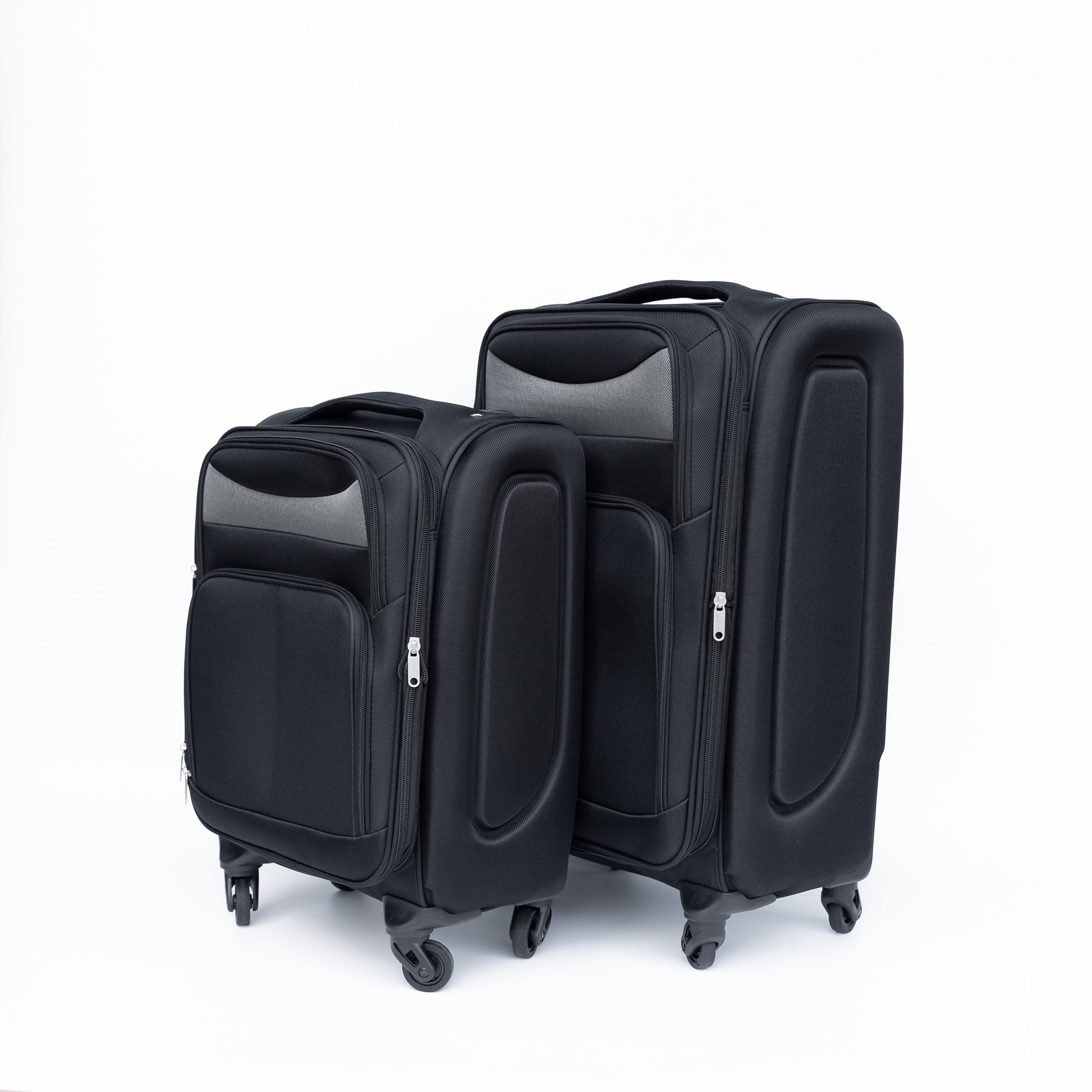 Two-piece suitcase suitcase set Oxford trolley case without password ...