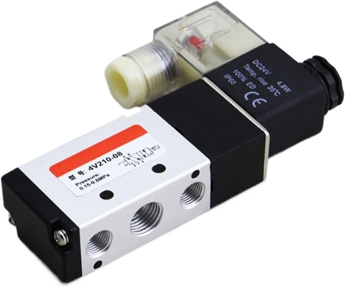 Two-position three-way solenoid valve N3V210-08-NC-NO normally open AC220V reversing valve ...