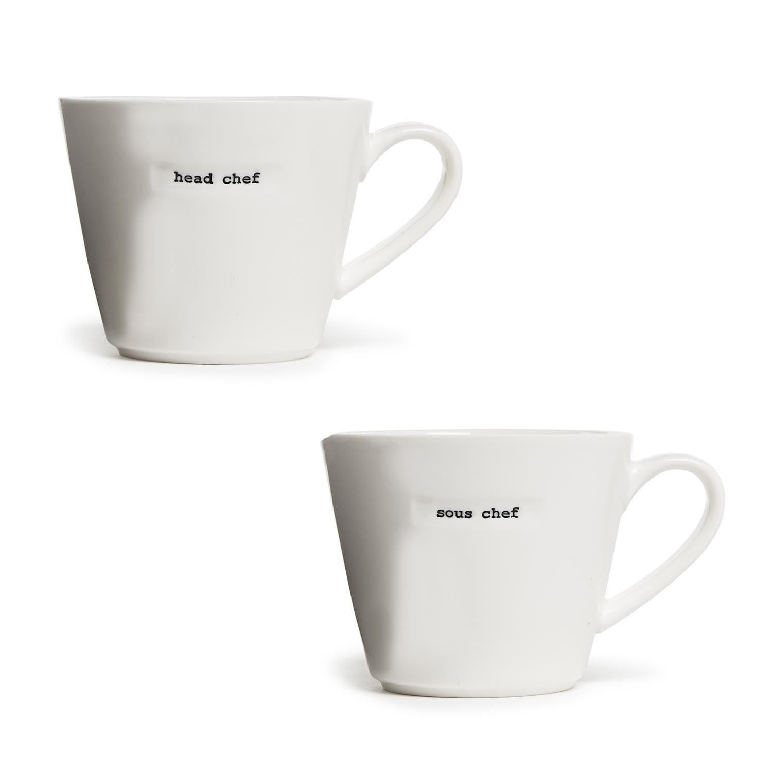 Two's Company Head Chef and Sous Chef Set of 2 Mugs in Gift Box, 12 Oz ...