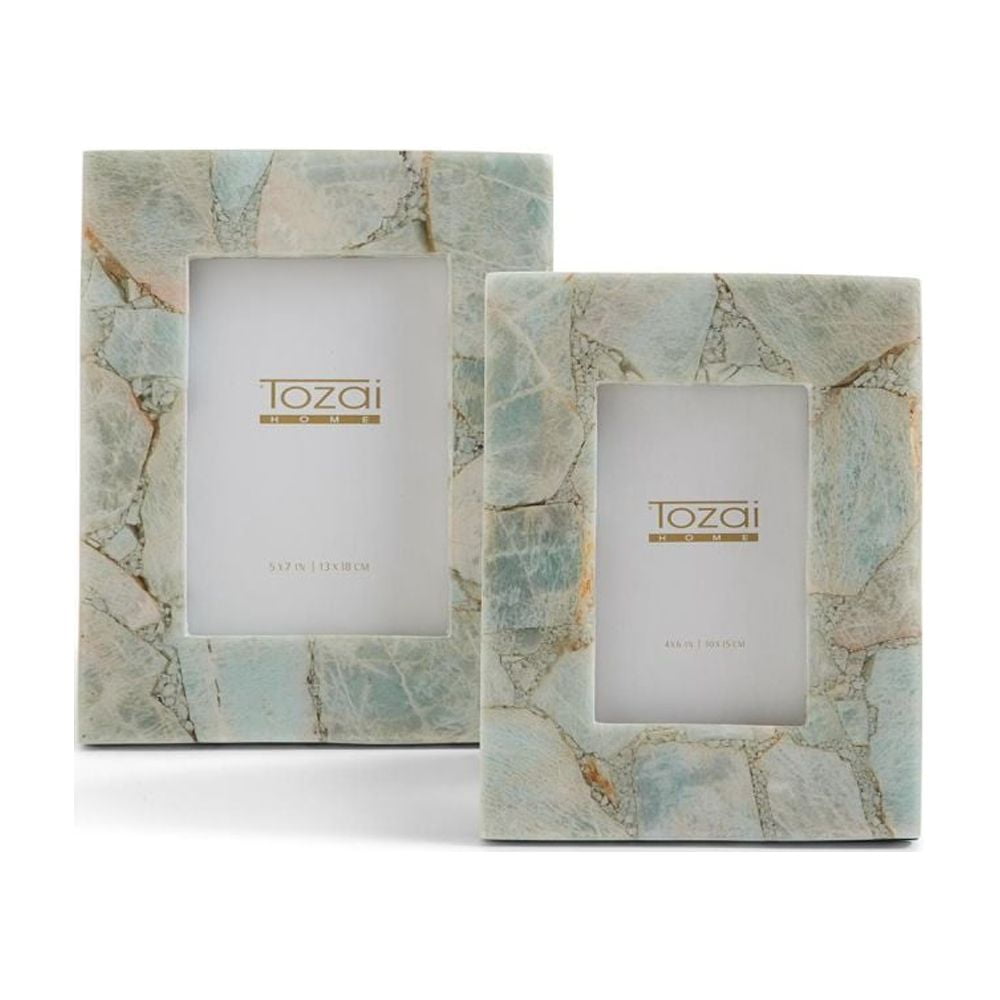 Two's Company Tozai Amazonite Set of 2 Photo Frames - Walmart.com