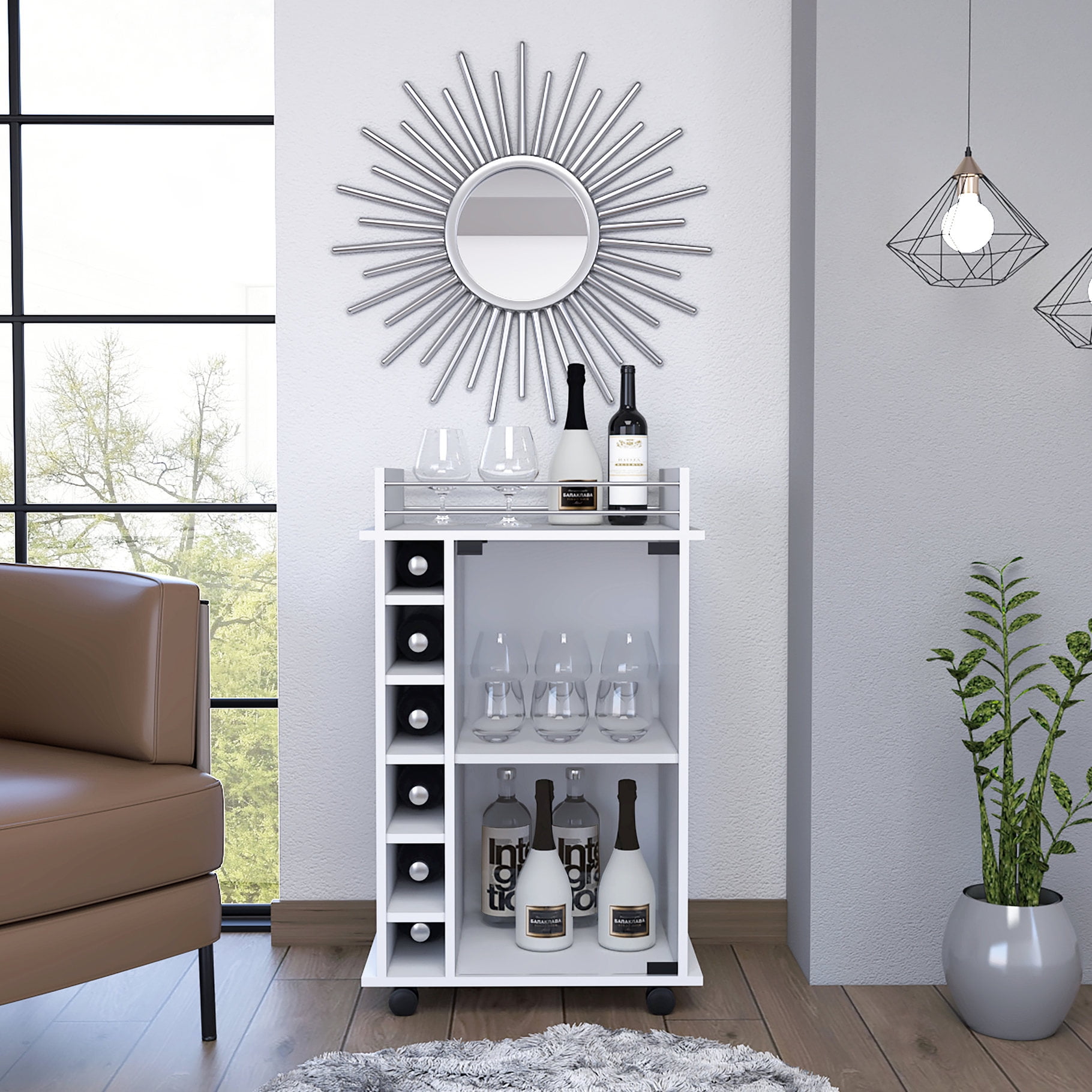 Two - tier Structure + Six Compartments - Liquor Storage, Neat ...