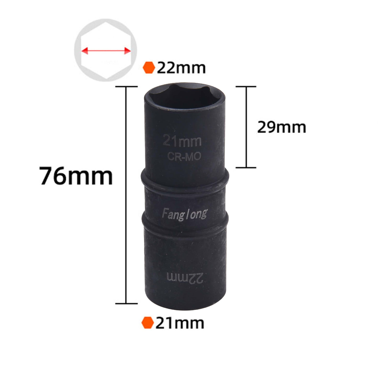 Two-way 2-in-1 electric wrench socket hex Socket head for auto repair ...