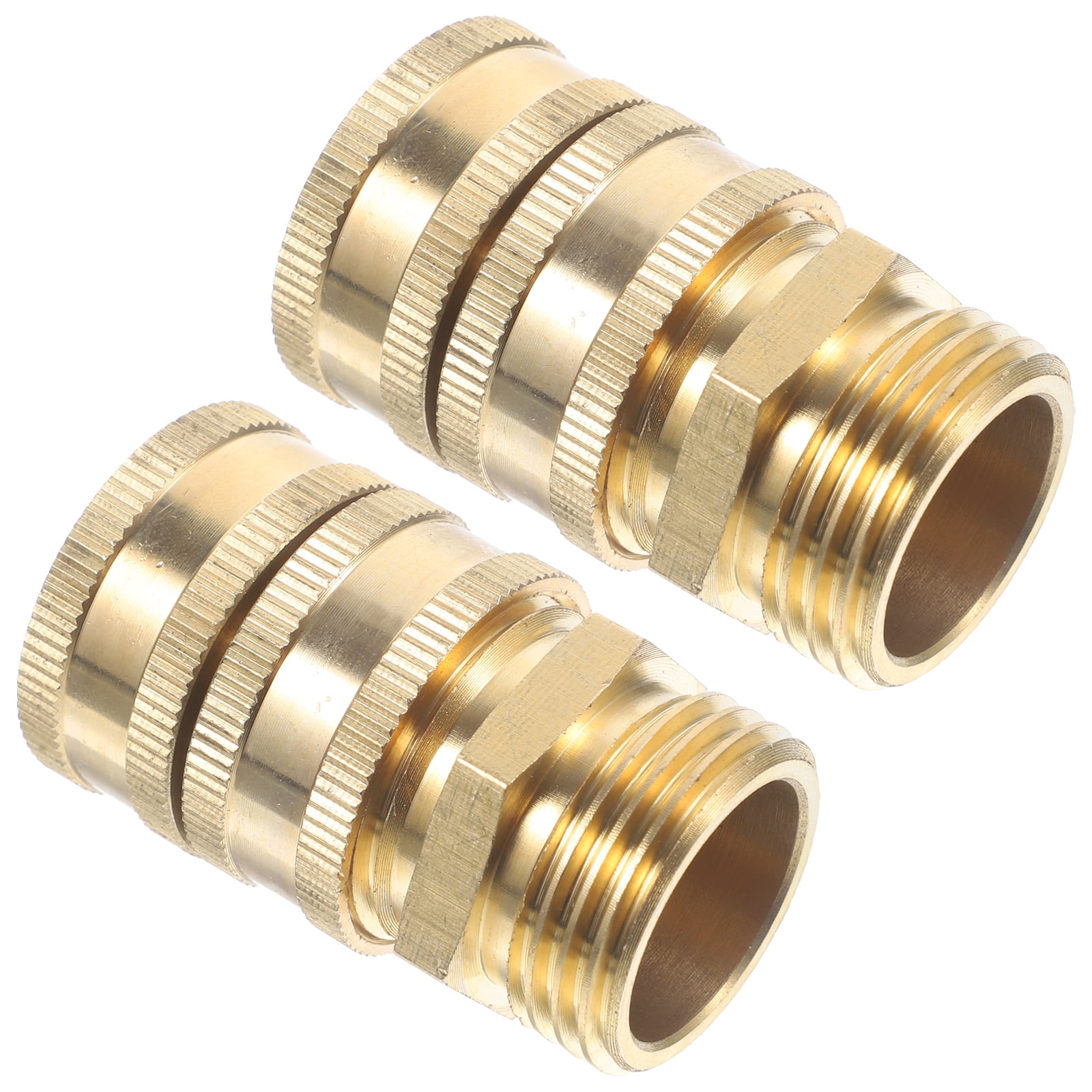 Two-way Adapter Garden Hose Quick Connect Fittings Coupler Brass 3/4 ...